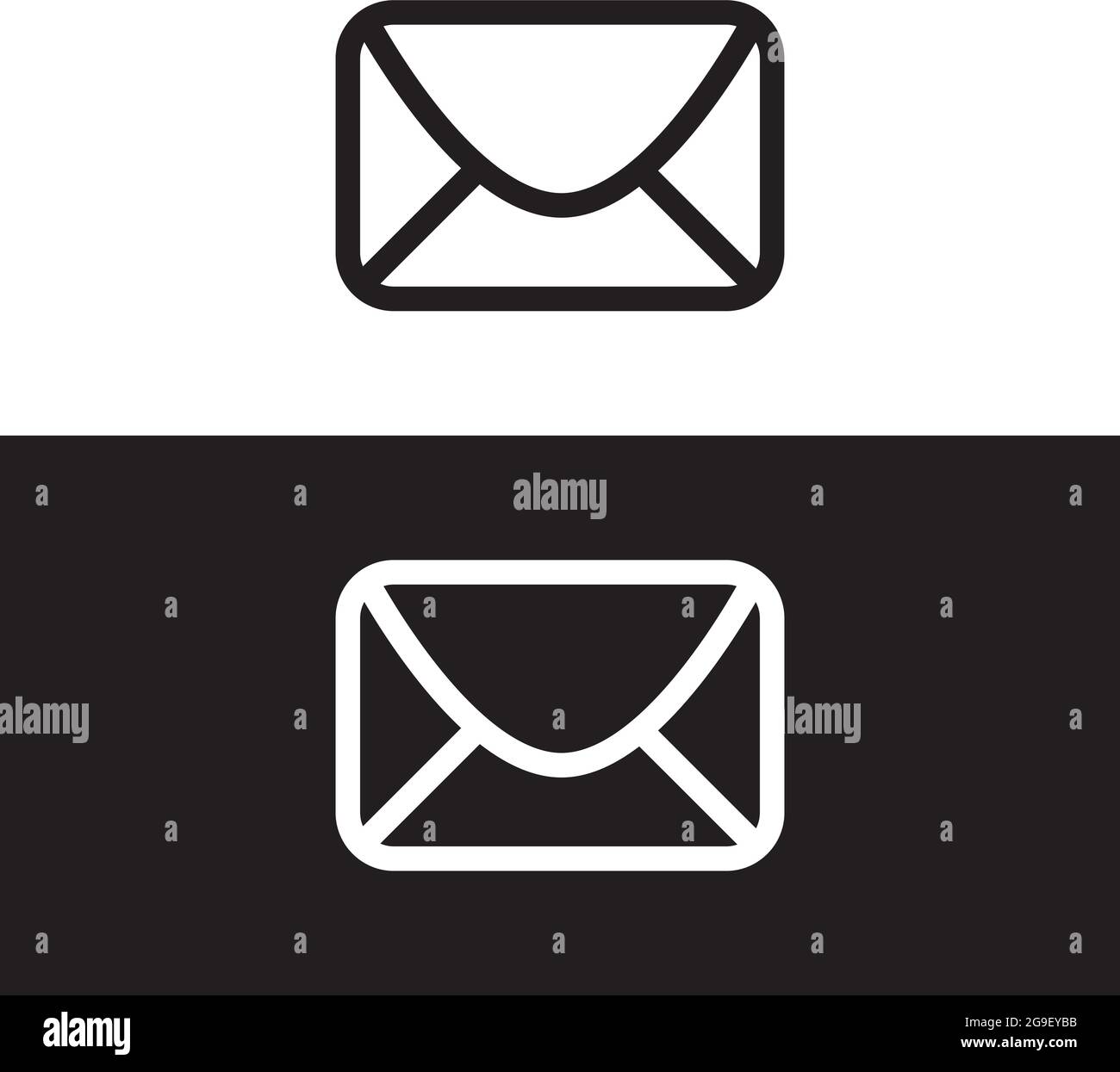 Mail sign glass 3d icon Stock Vector Images - Alamy