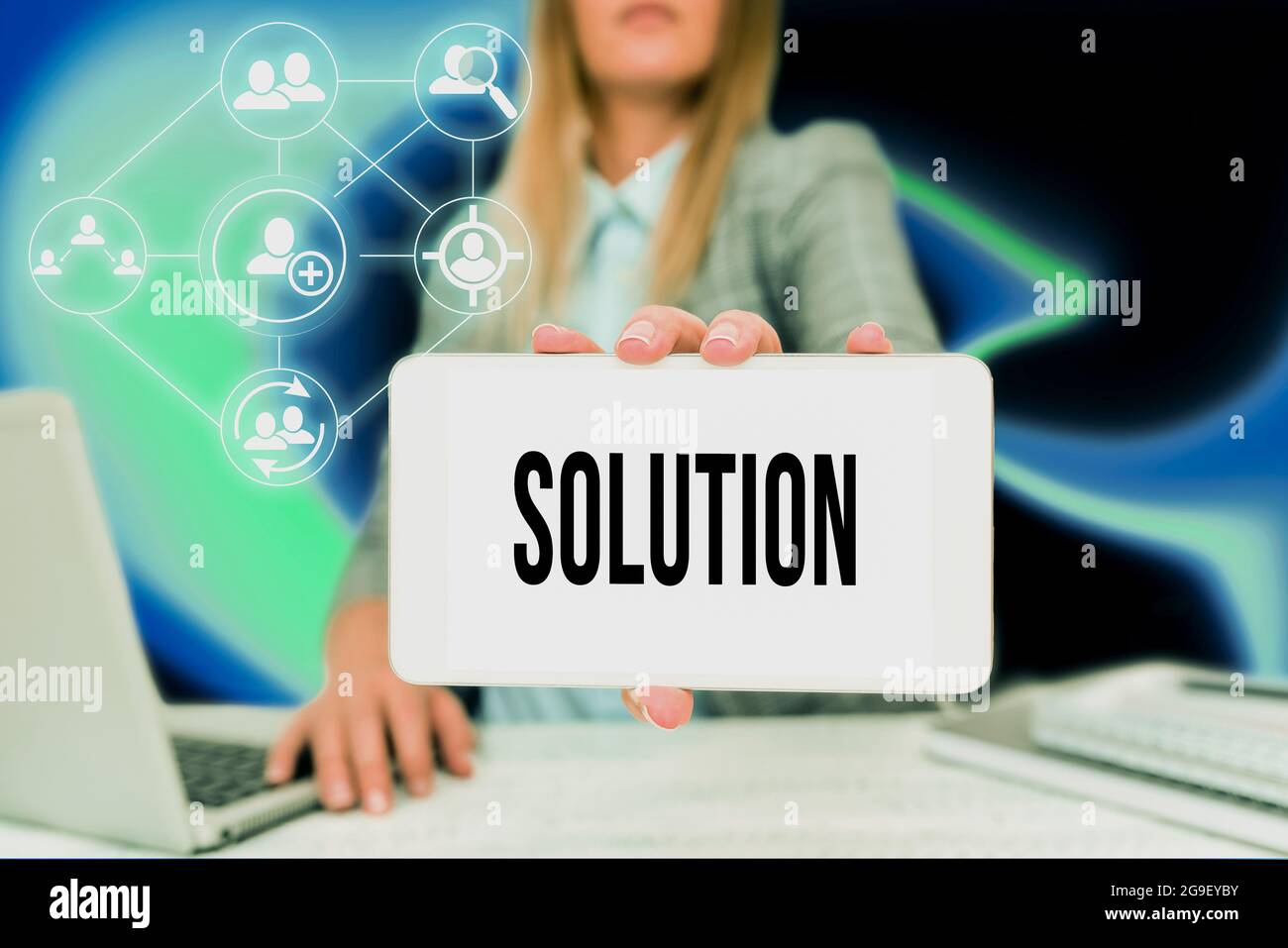 Sign Displaying Solution Word For The Ways To Solve A Problem Or Tackle A Difficult Situation
