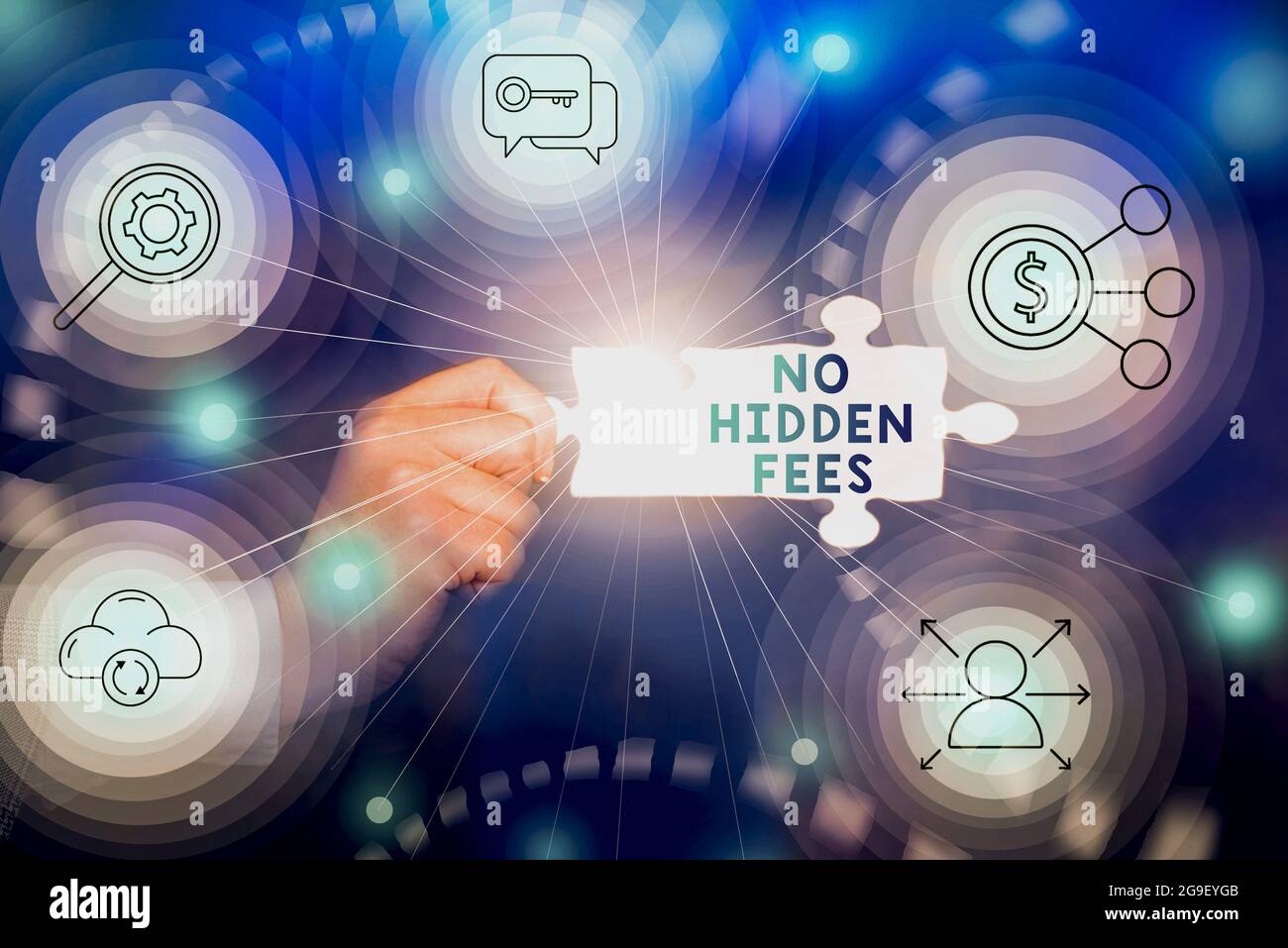 Inspiration showing sign No Hidden Fees. Concept meaning without or ...