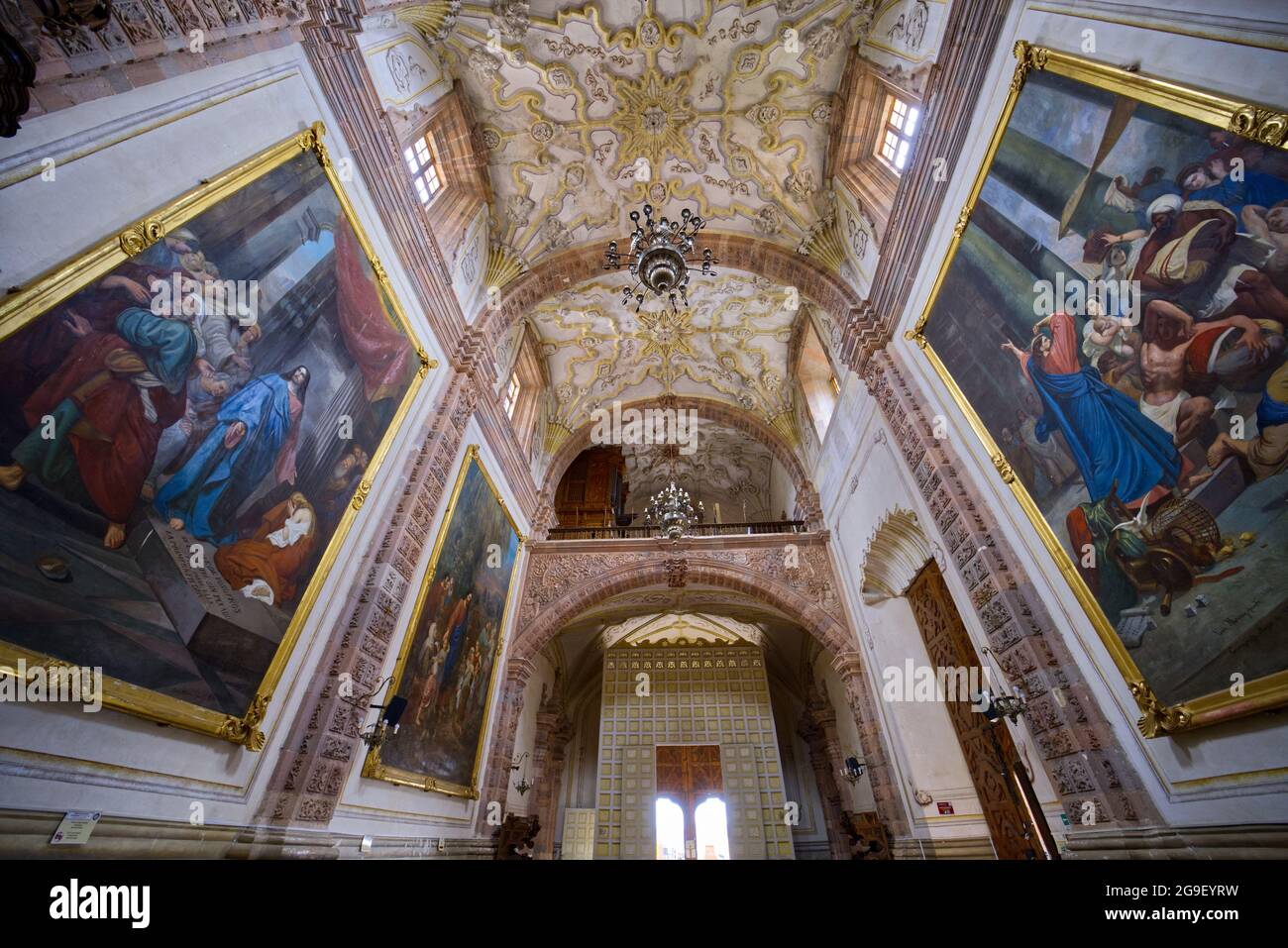 Guanajuato, Mexico - Inside Templo de San Cayetano en Valenciana with ...
