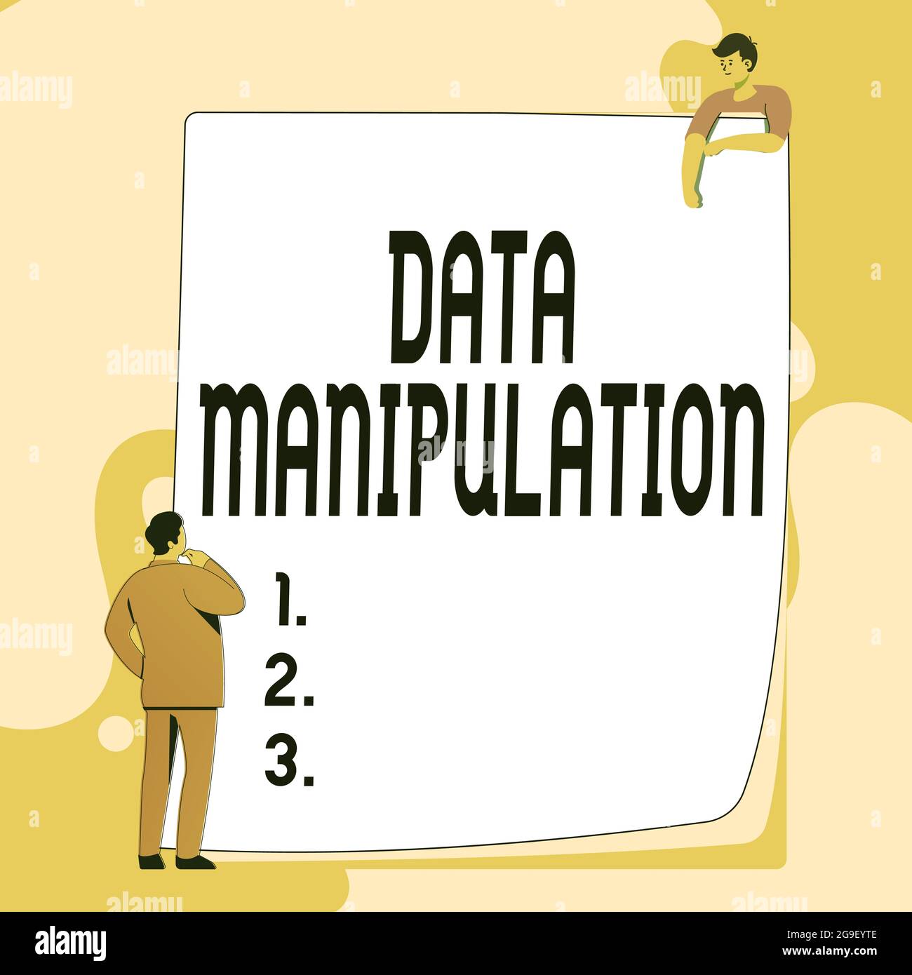 Writing displaying text Data Manipulation. Business showcase the ...