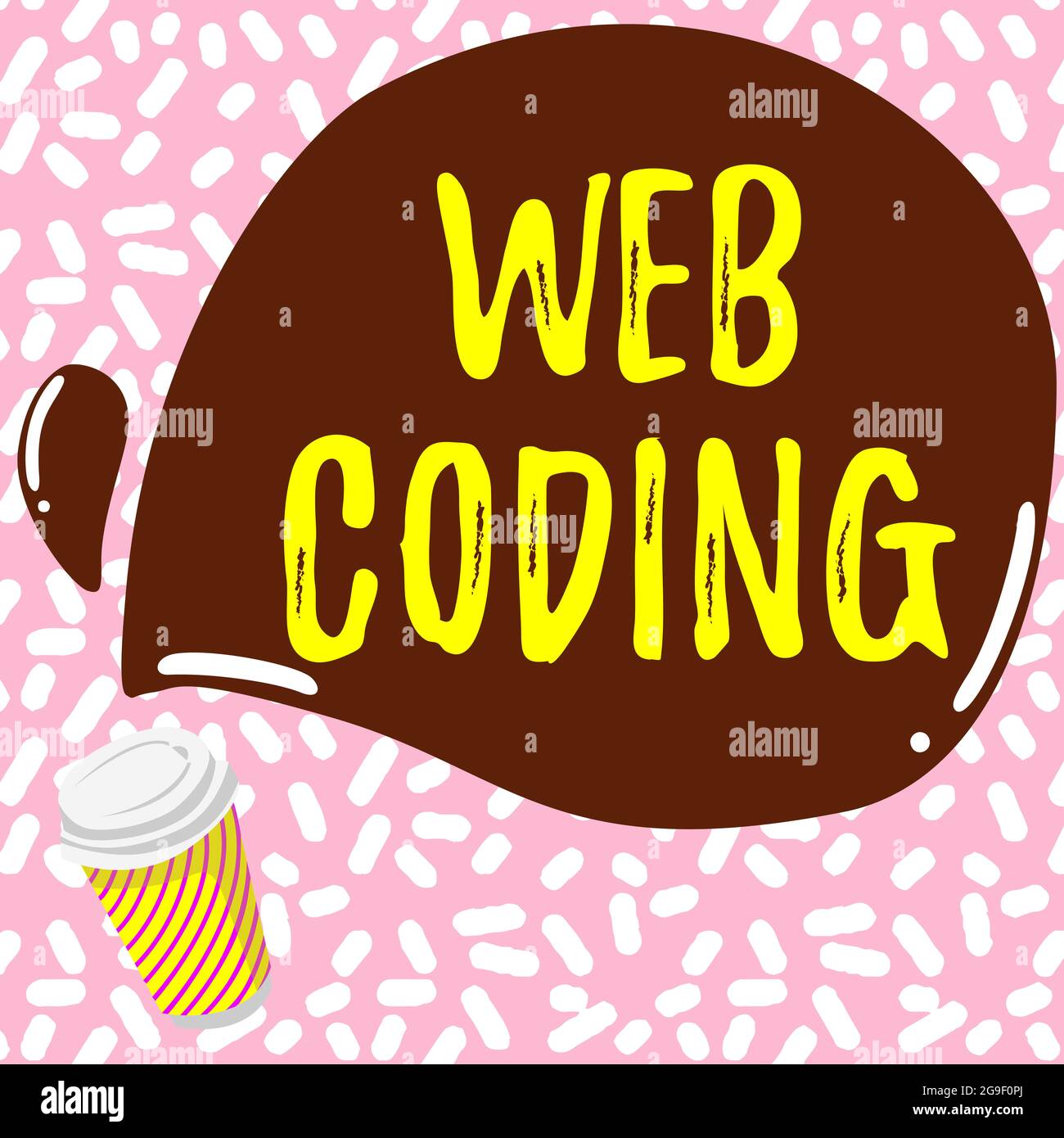 Handwriting Text Web Coding Word For A System Of Symbols And Rules Used To Represent