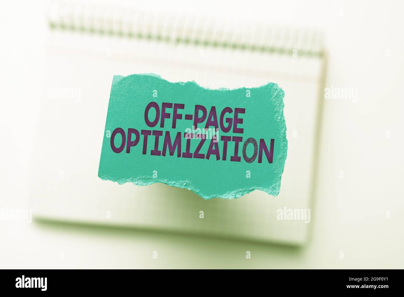 Inspiration showing sign Off Page Optimization. Word for set of ...