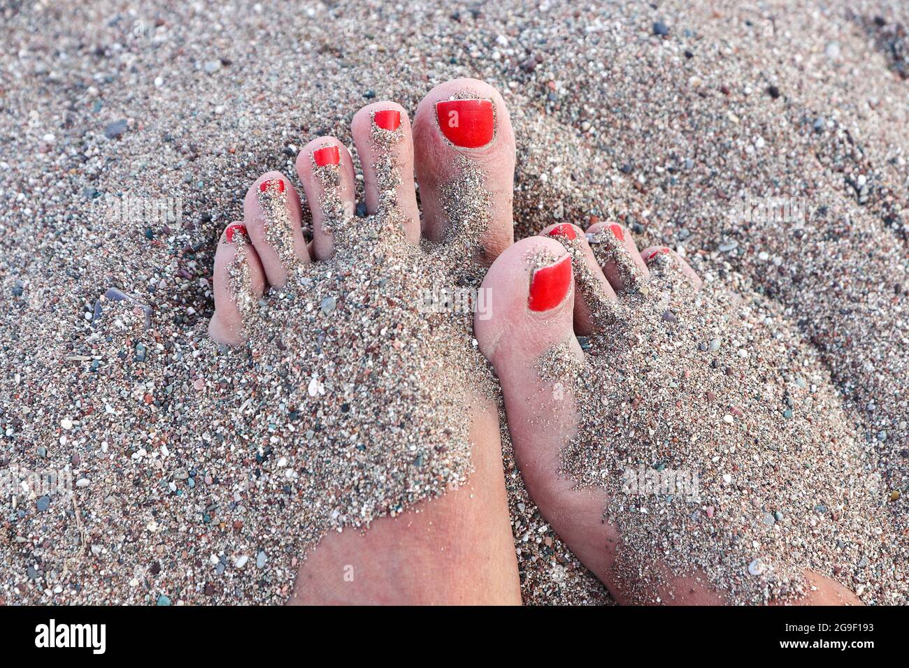Painted Nails Feet High Resolution Stock Photography and Images - Alamy