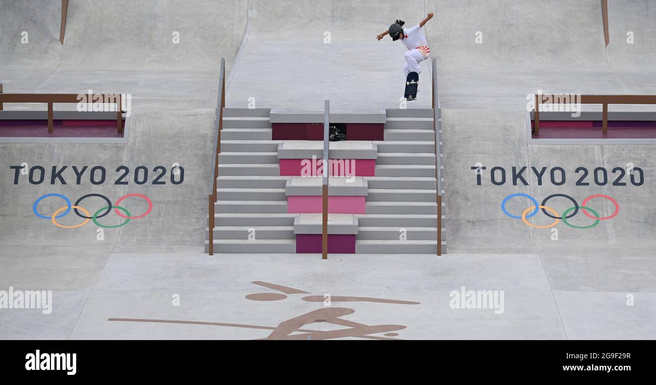 Tokyo, Japan. 26th July, 2021. Zeng Wenhui of China competes during ...
