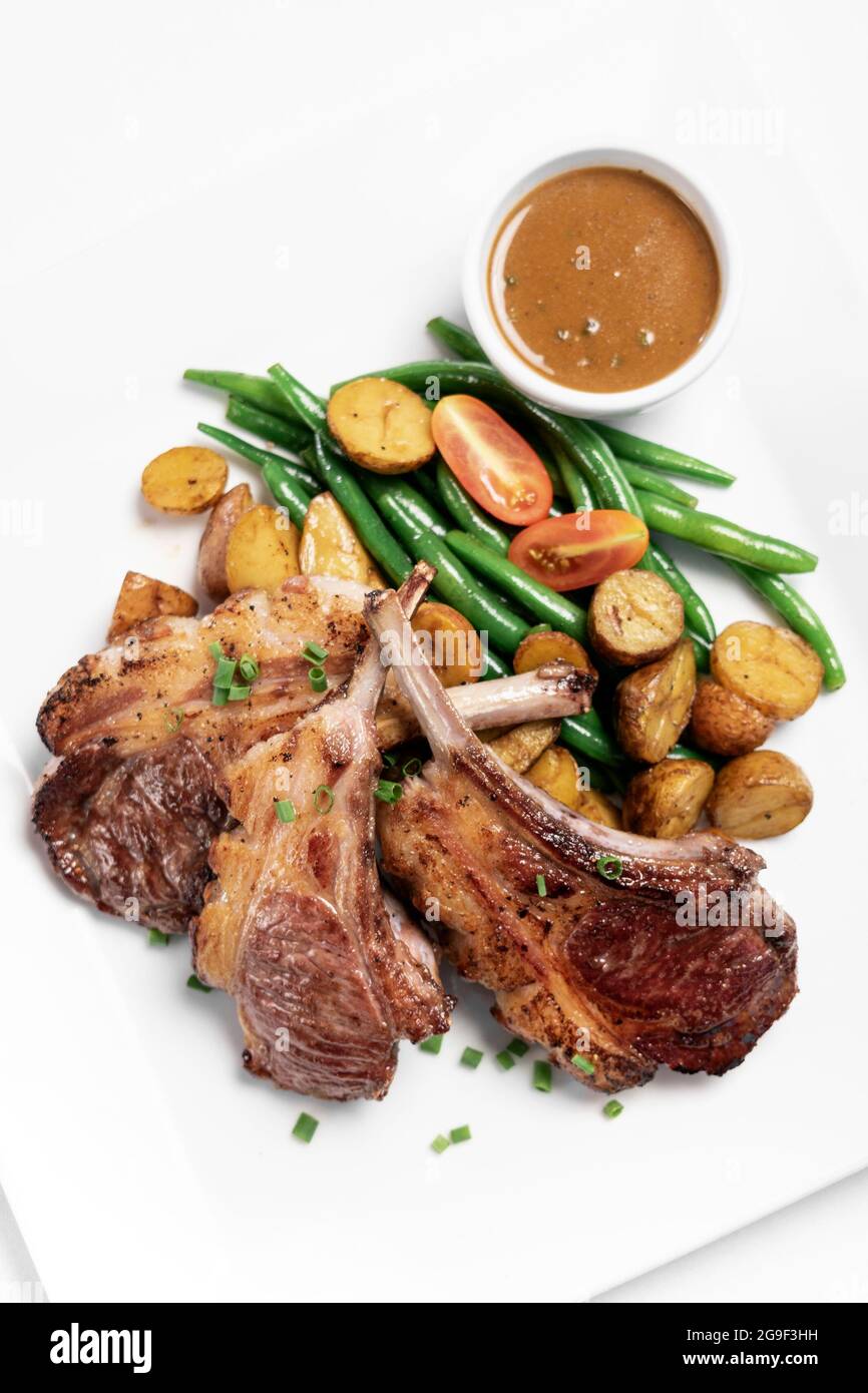 Australian lamb chops hi-res stock photography and images - Alamy