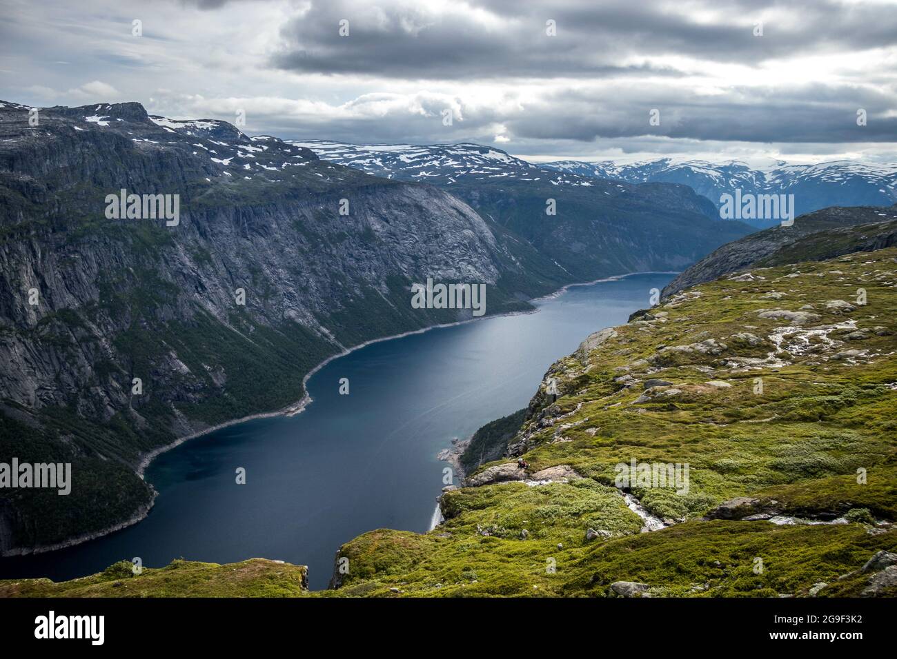 Gorgeous Bessegen ridge on a cloudy day Stock Photo - Alamy