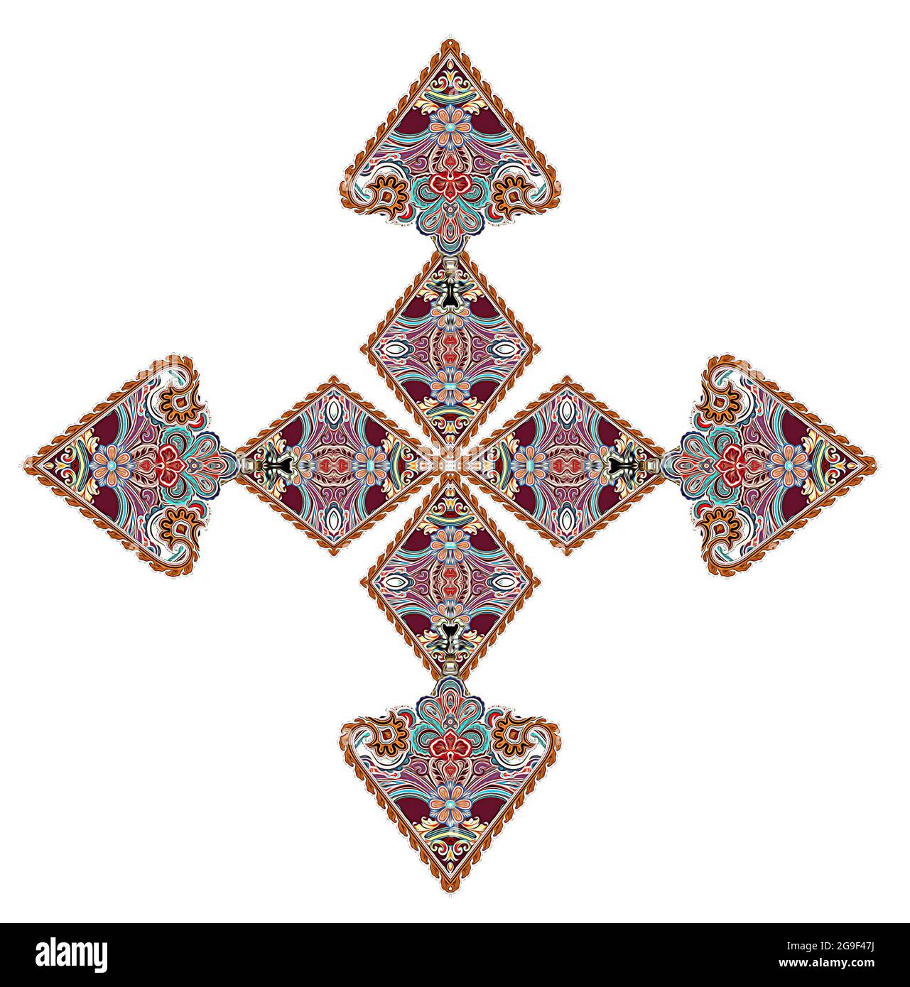 Indian Textile Design Cut Out Stock Images & Pictures - Alamy