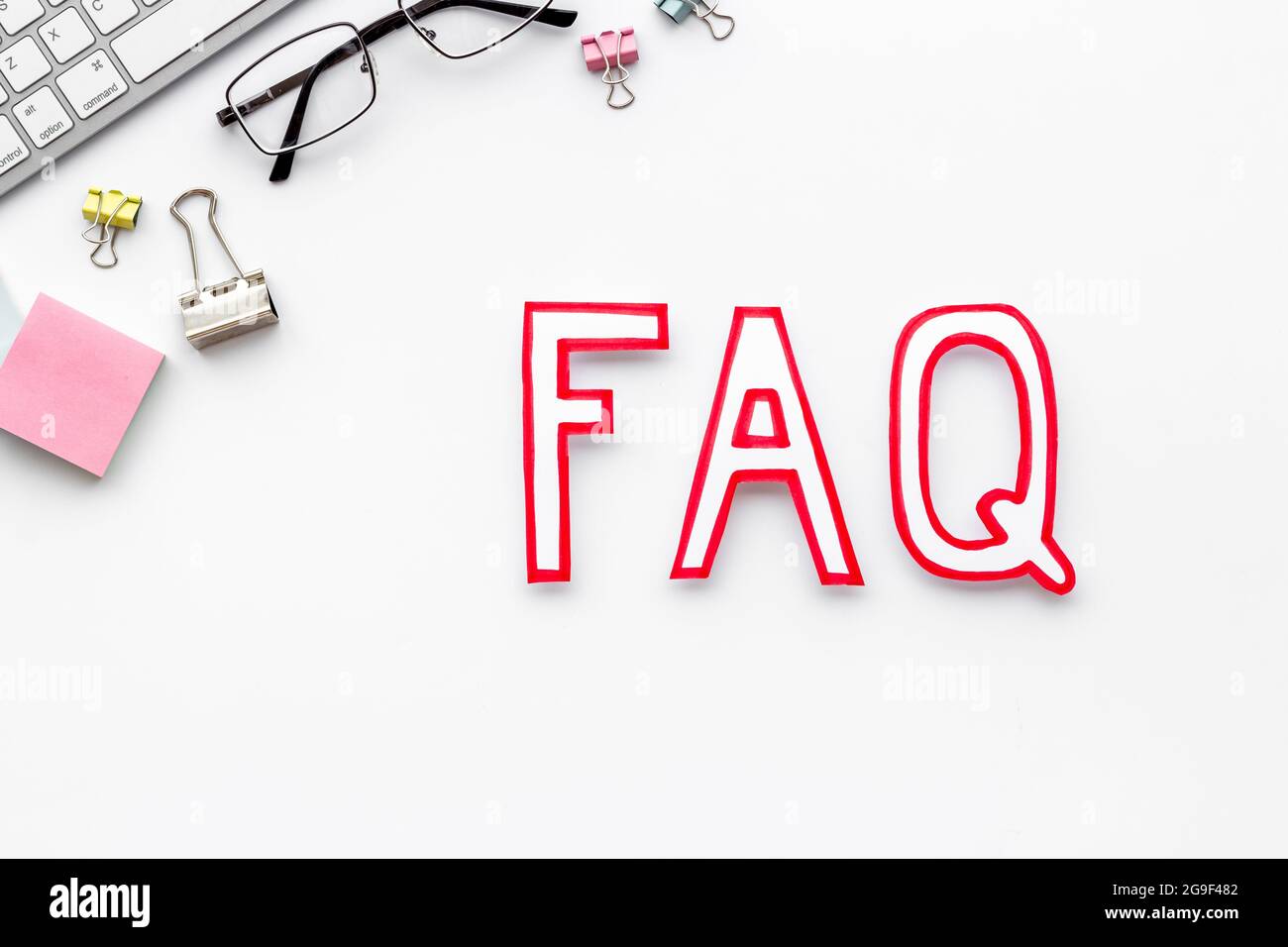 Information helpdesk concept with faq frequently asked questions text ...