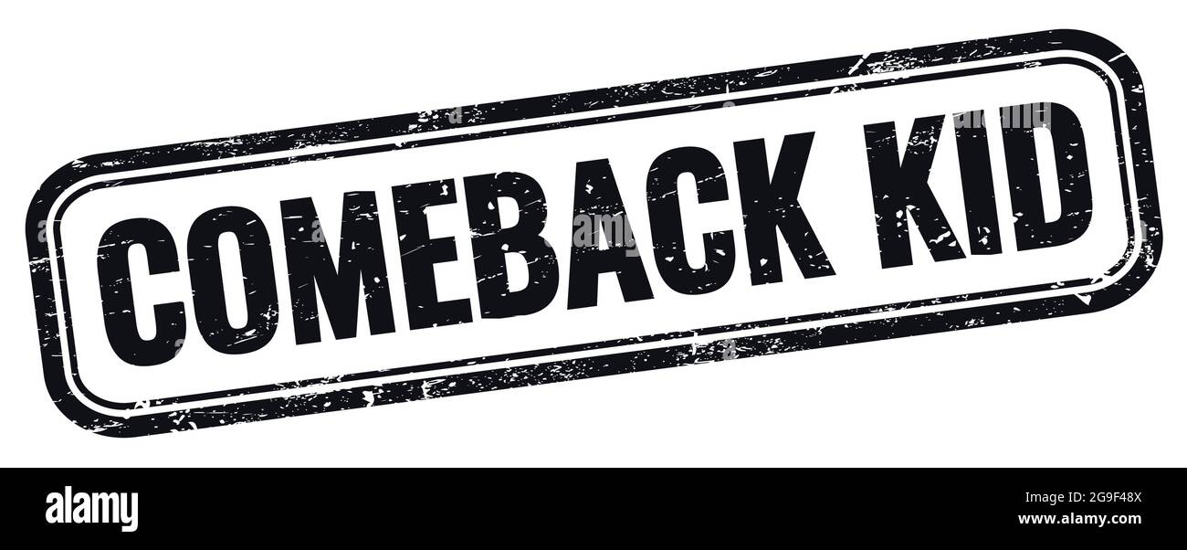 COMEBACK KID text on black grungy vintage rectangle stamp Stock Photo ...