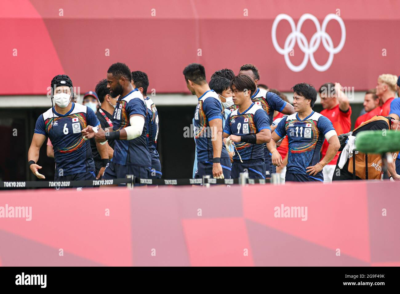 Tokyo, Japan. 26th July, 2021. Japan team group (JPN) Rugby : Men's ...