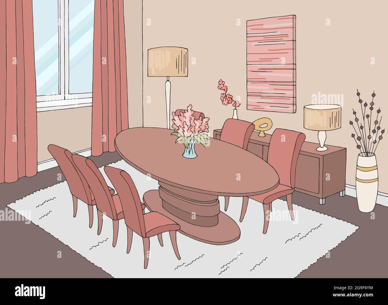 Dining Room Design Sketch