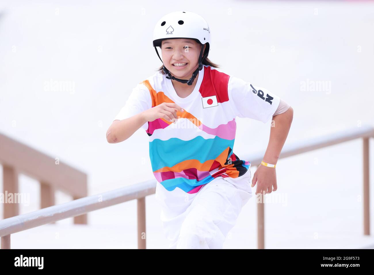 Tokyo, Japan. 26th July, 2021. Momiji Nishiya (JPN) Skateboarding ...
