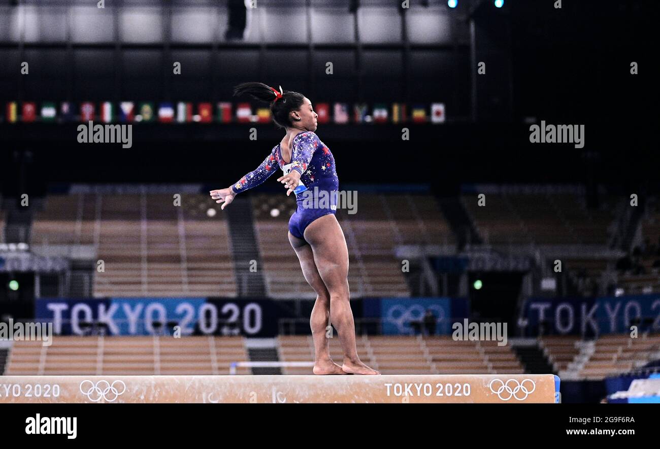 July 25, 2021: Simone Biles of United States of America during women's ...