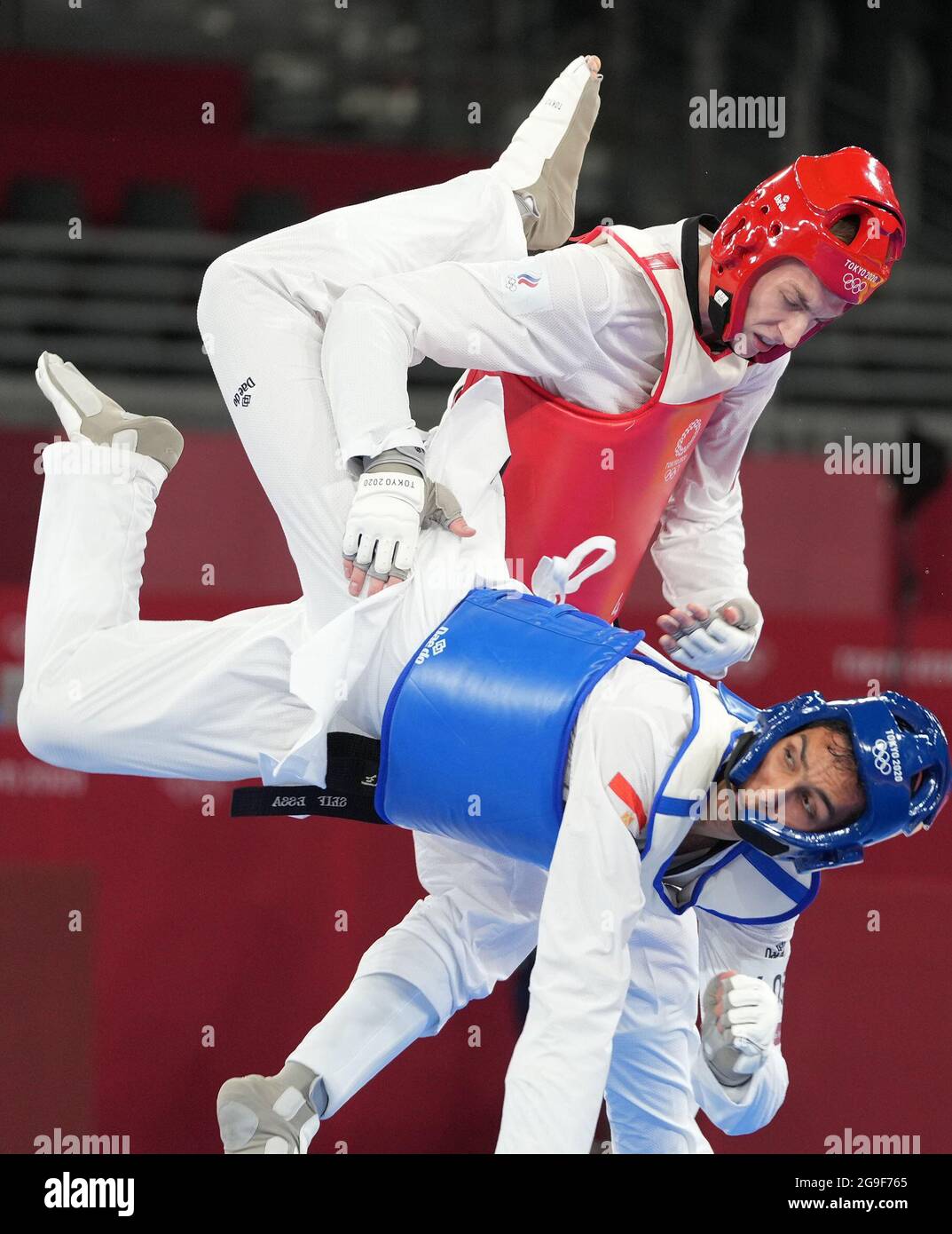 Tokyo, Japan. 26th July, 2021. Maksim Khramtcov (up) of the Russian ...