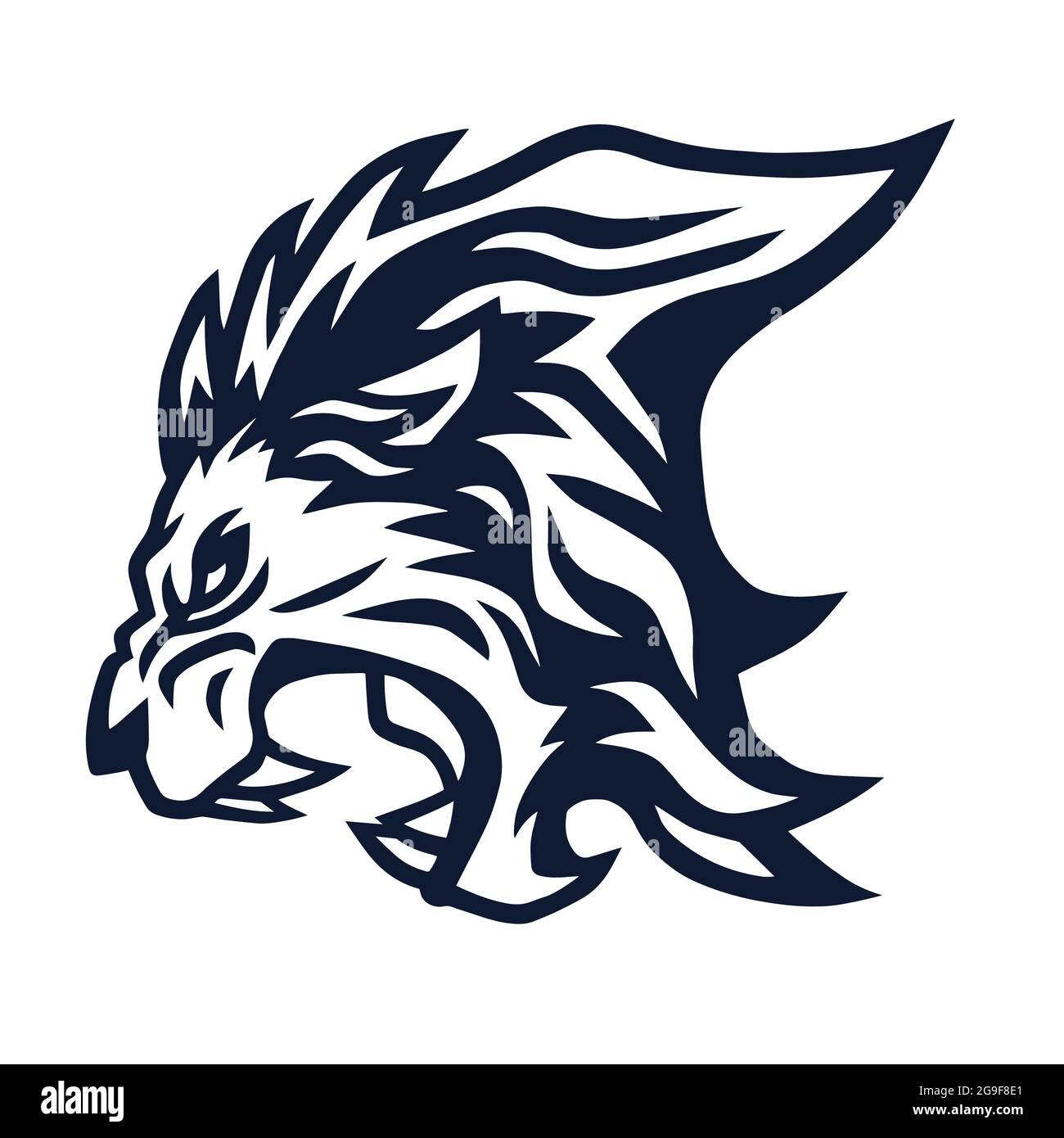 Lion Mascot Roaring Vector Icon Logo Template Stock Vector Image & Art ...