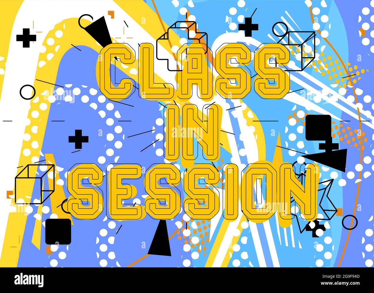 Pupils learn the help Stock Vector Images - Alamy