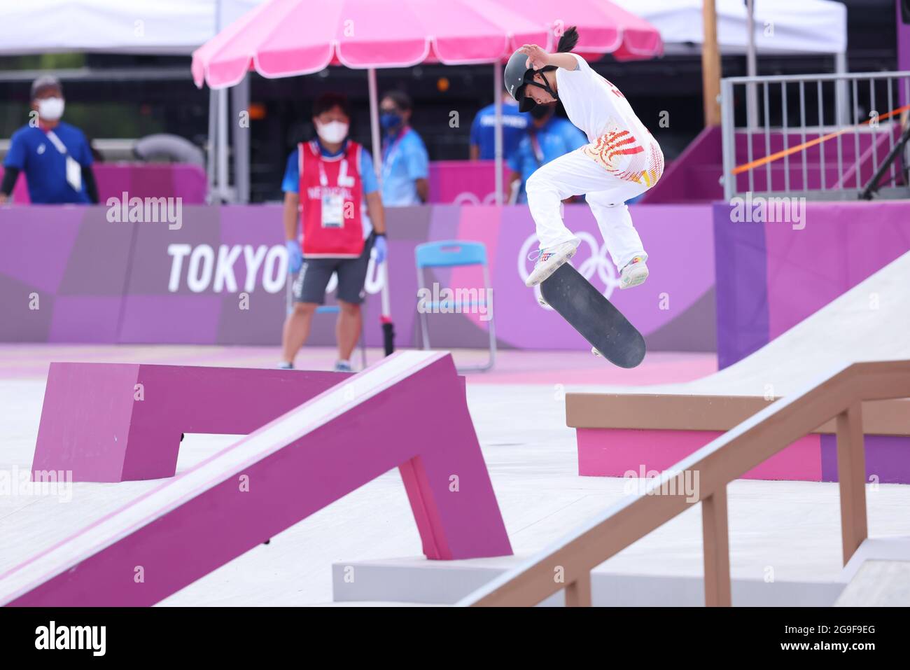 Tokyo, Japan. 26th July, 2021. ZENG Wenhui (CHN) Skateboarding: Women's ...