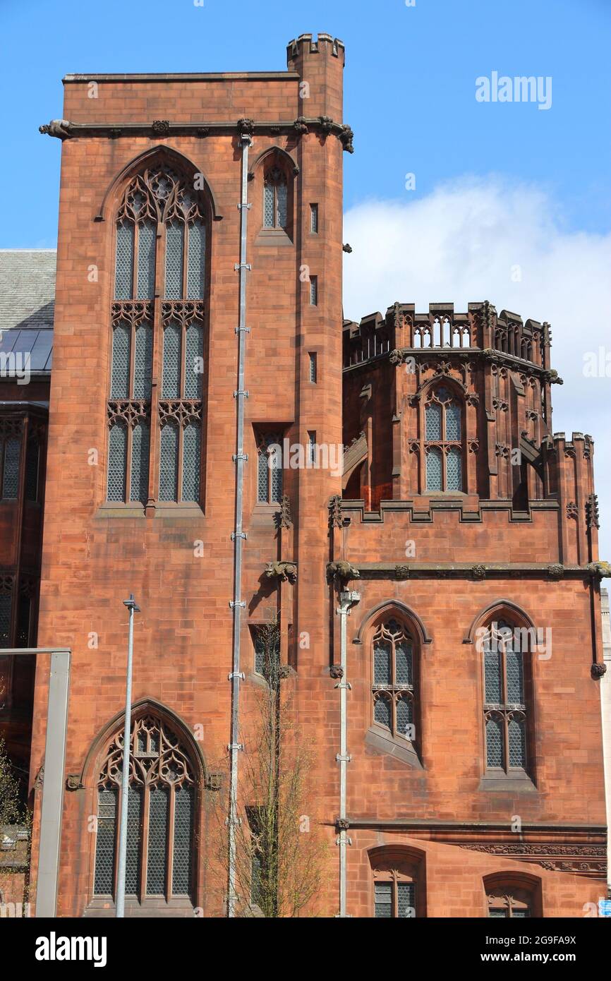 Manchester UK. City architecture of Manchester, United Kingdom. John ...