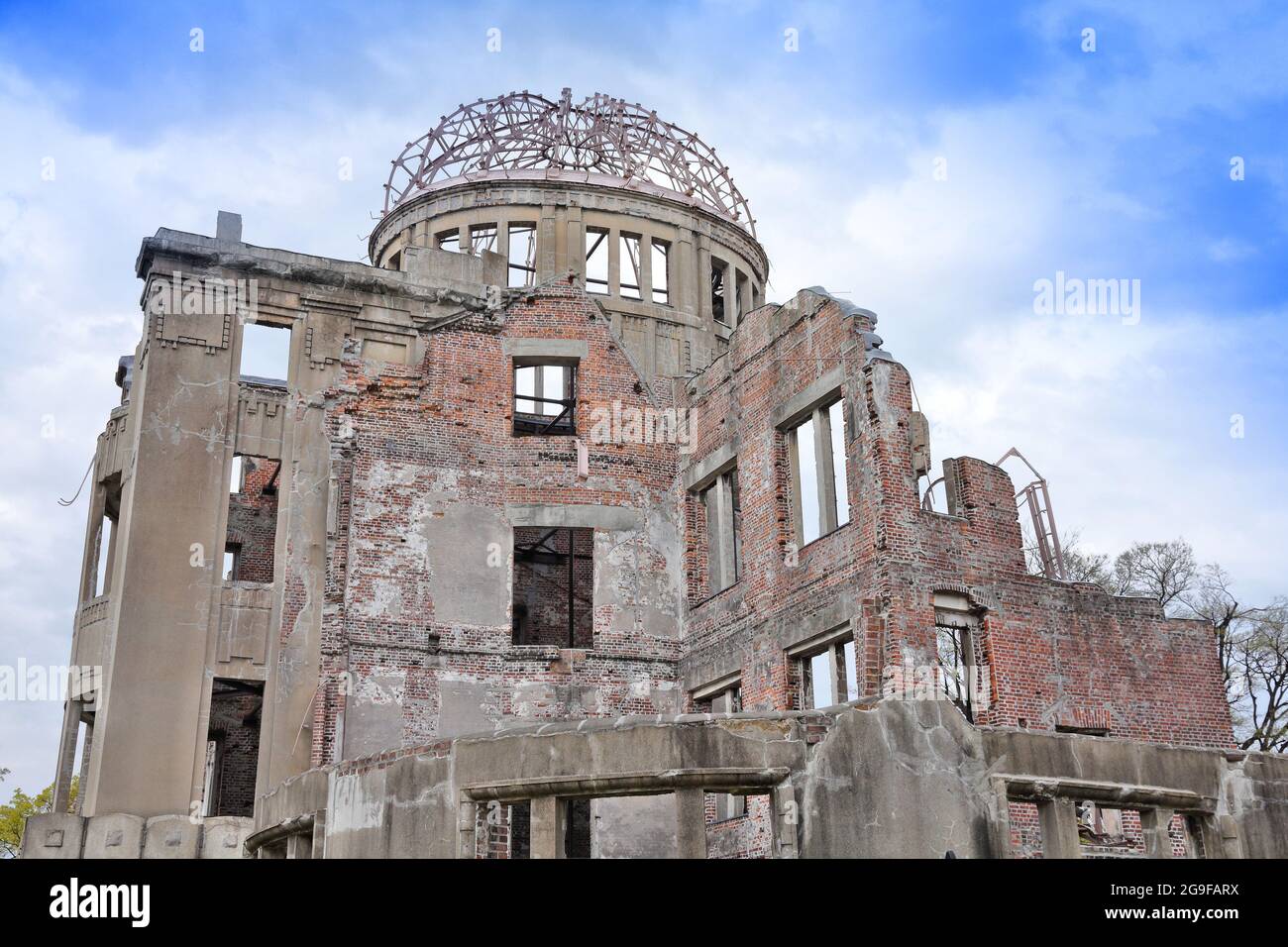 Atomic Bomb Dome in Hiroshima. Building destroyed by the atomic bomb in ...