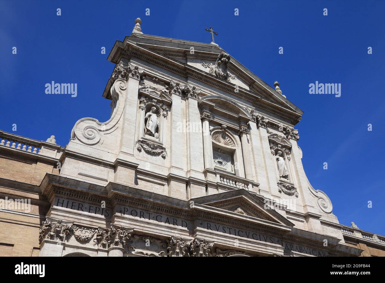 Rome landmarks - Quirinal Hill architecture. Church of Saint Susanna in ...