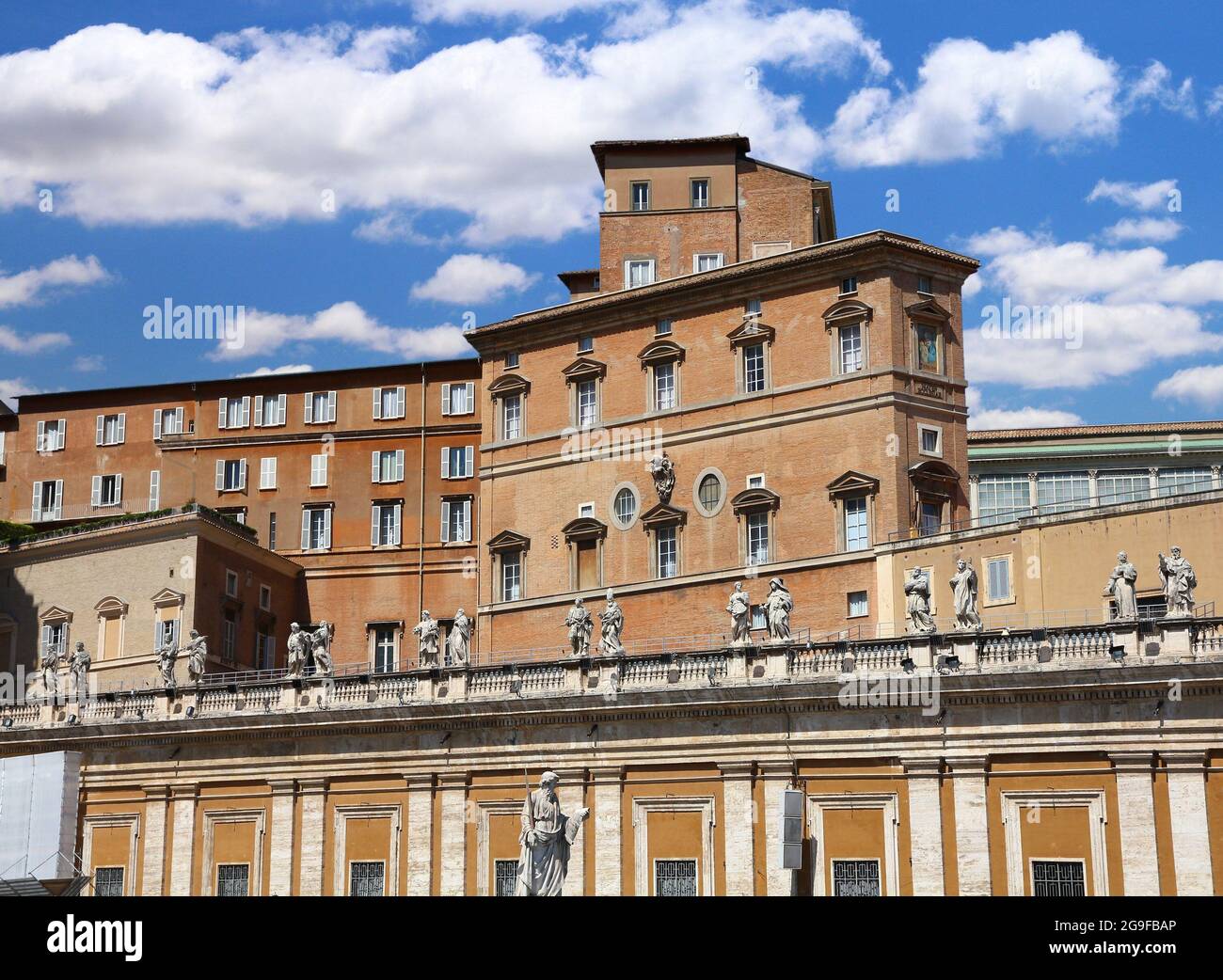Vatican Apostolic Palace (Palazzo Apostolico). Architecture of Vatican ...