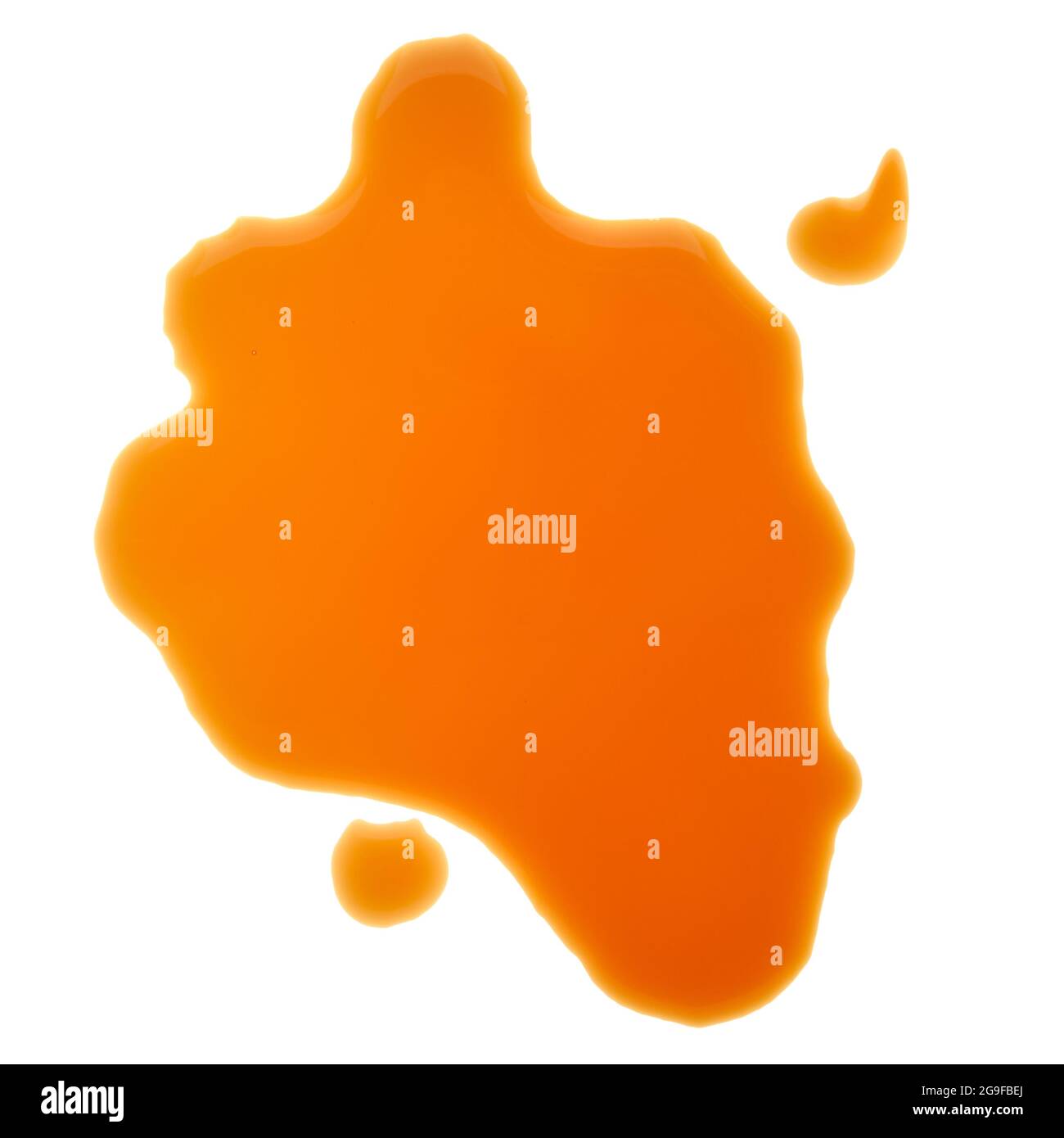 Overhead view of splash of balsamic vinegar on white background Stock ...