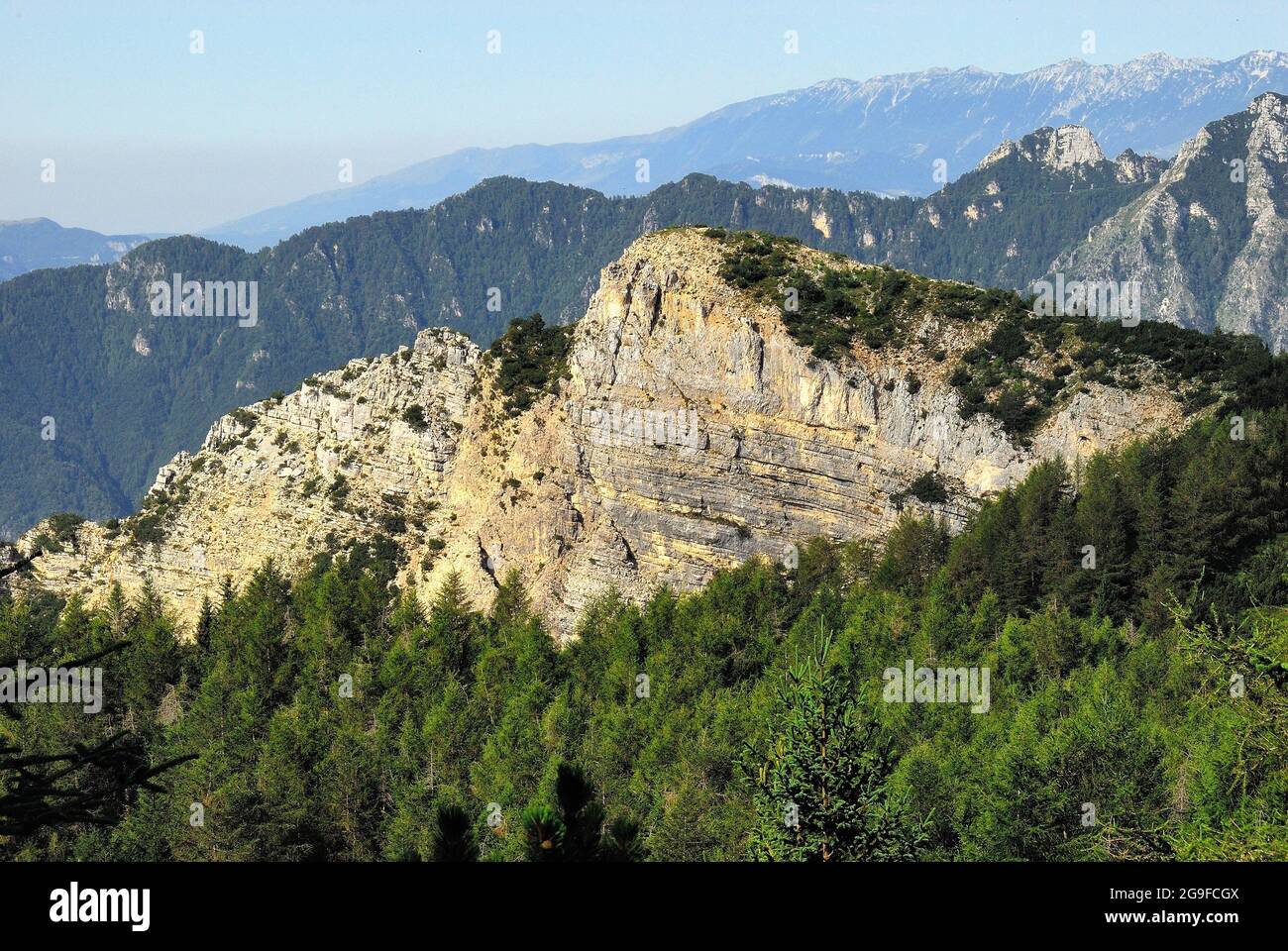 WWI. Mount Pasubio, Corno Battisti peak, it was the theater of fierce ...