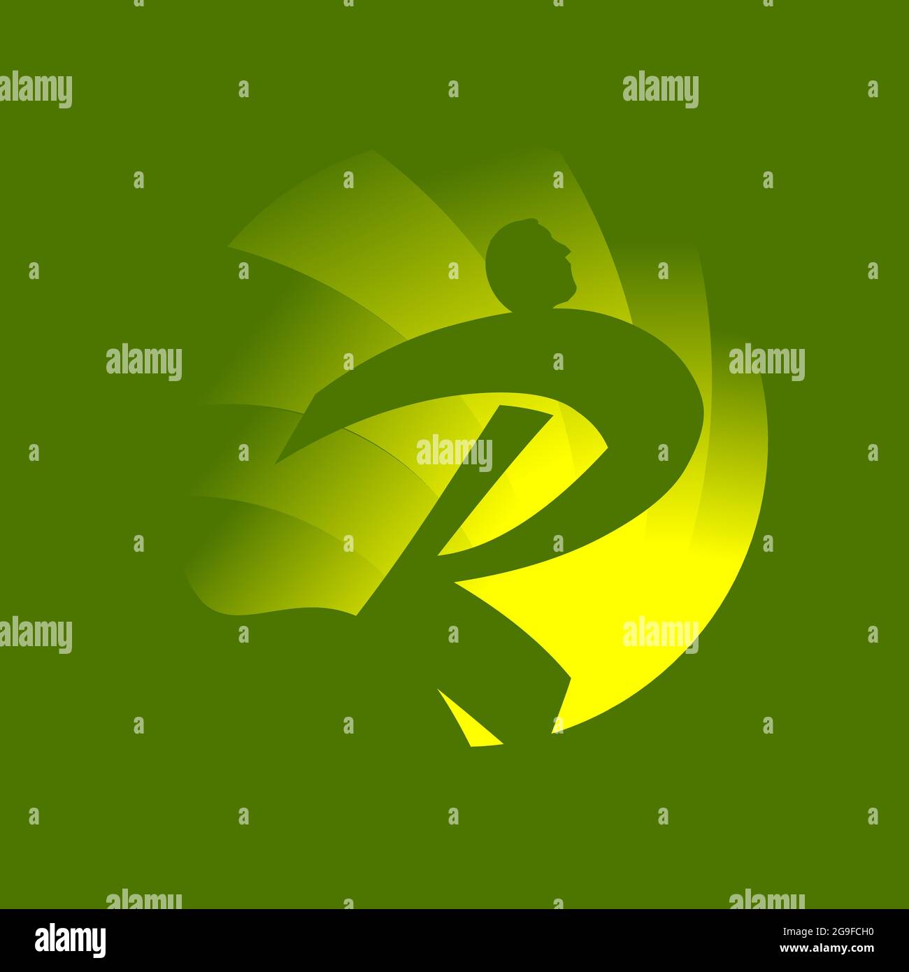 circle R initial Letter logo design modern tech symbol icon vector ...