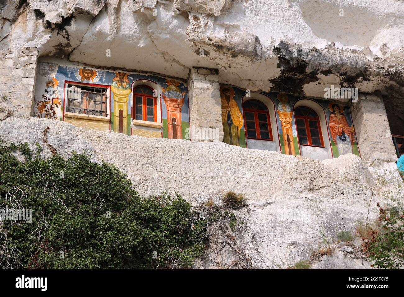 Bulgaria rock cave church and monastery in Ivanovo. UNESCO listed ...