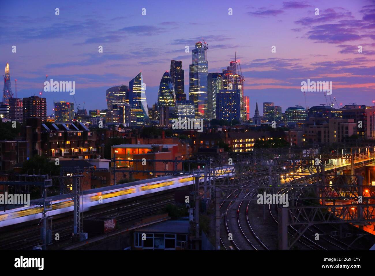 London townscape sunset hi-res stock photography and images - Alamy