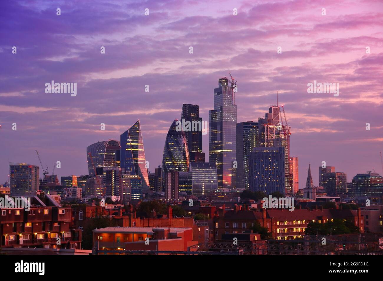 London townscape sunset hi-res stock photography and images - Alamy
