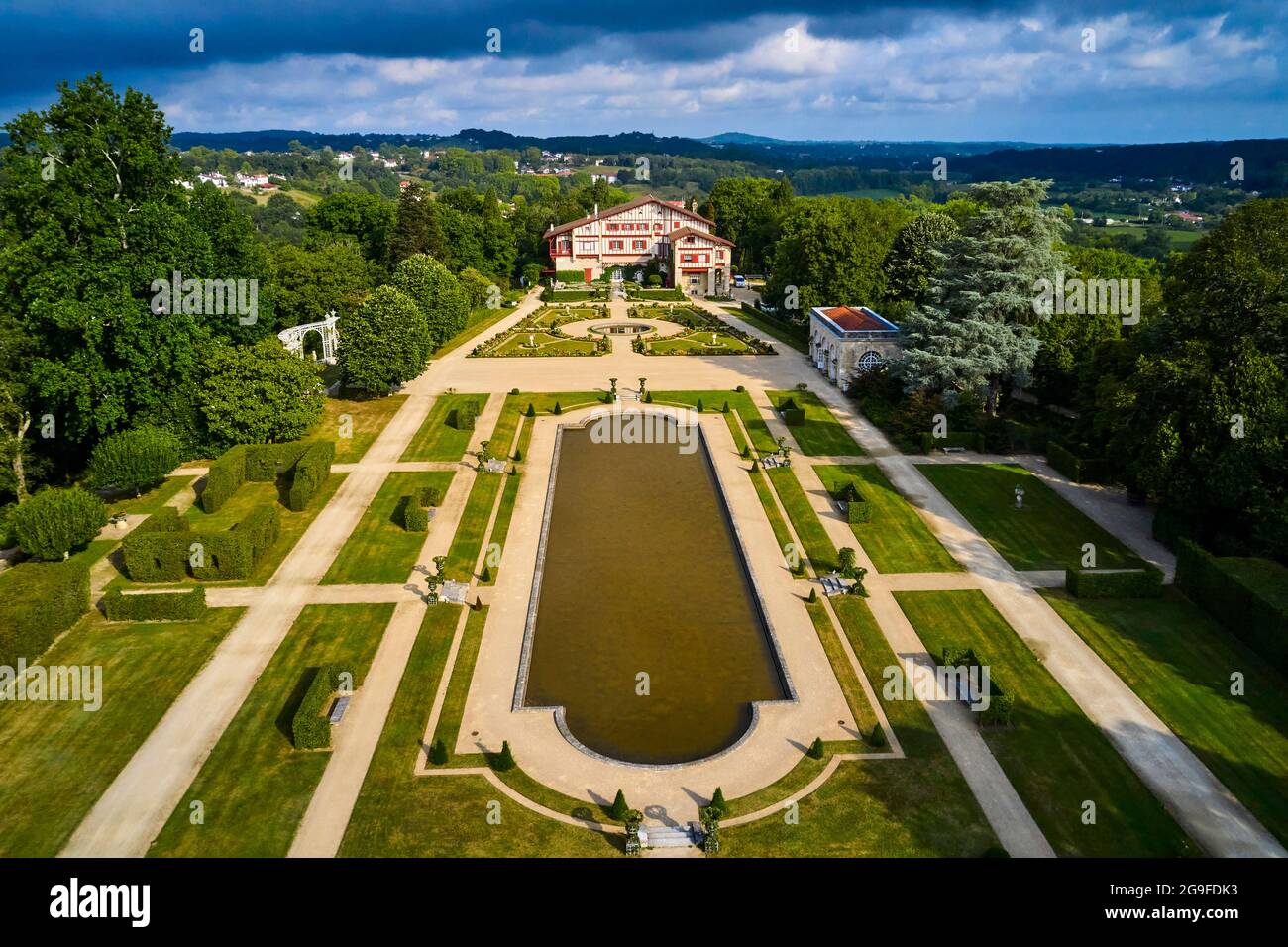 France, Pyrenees-Atlantiques, Basque Country, Cambo-les-Bains, Villa ...