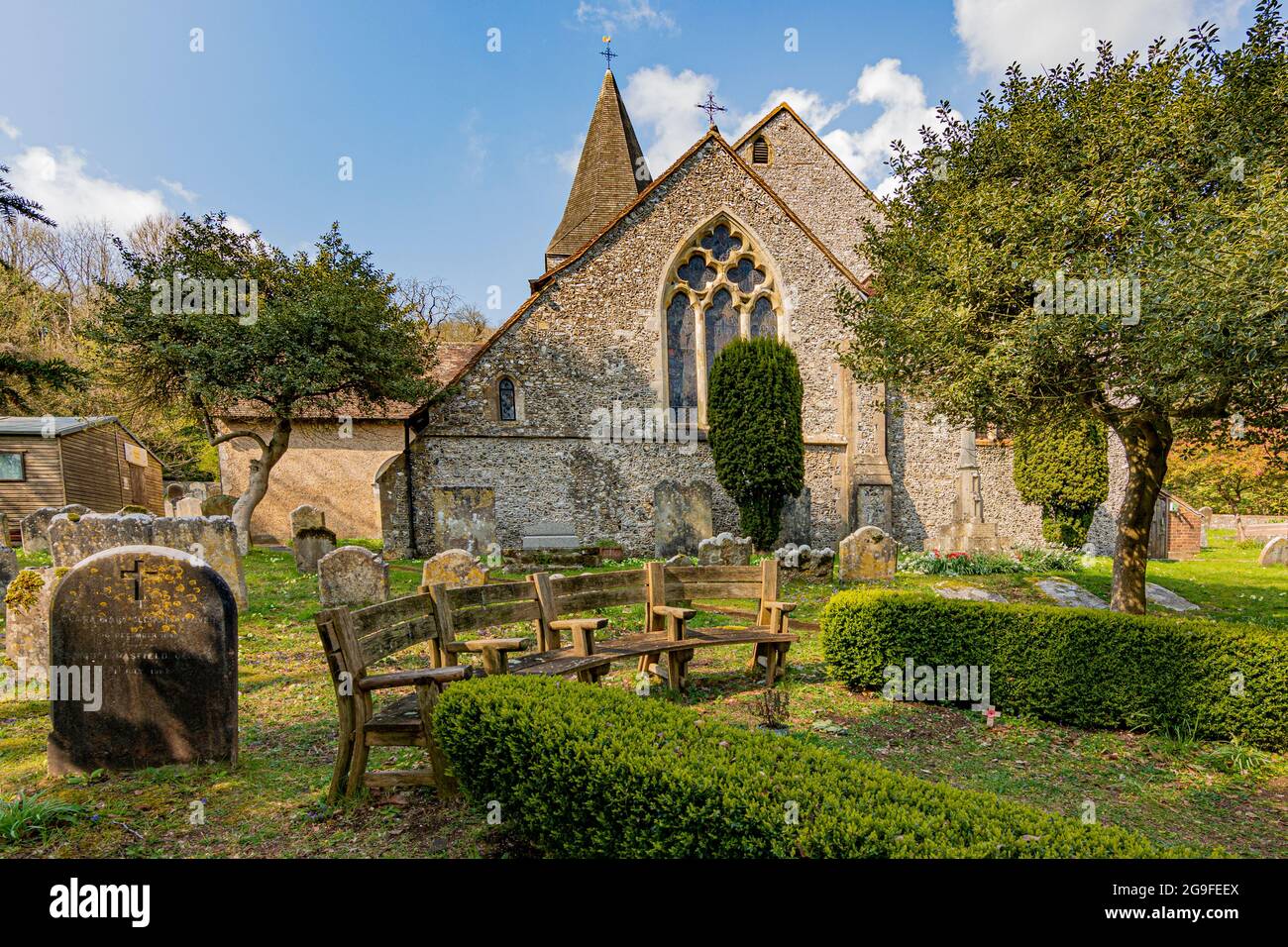St. John the Baptist Church, Findon, West Sussex, England, UK Stock ...