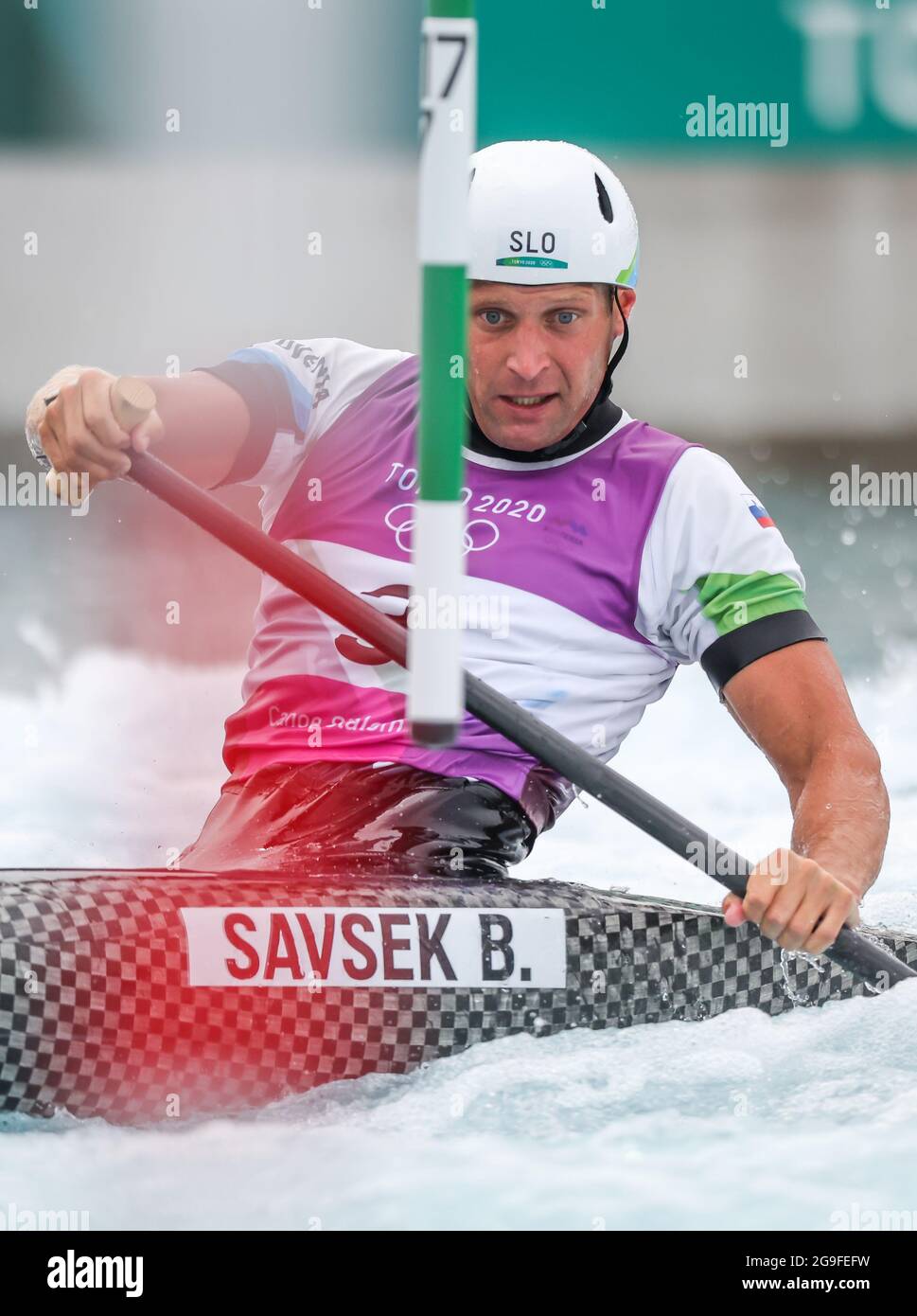 Tokyo, Japan. 26th July, 2021. Canoe/Slalom: Olympia, Canadier-Einer ...