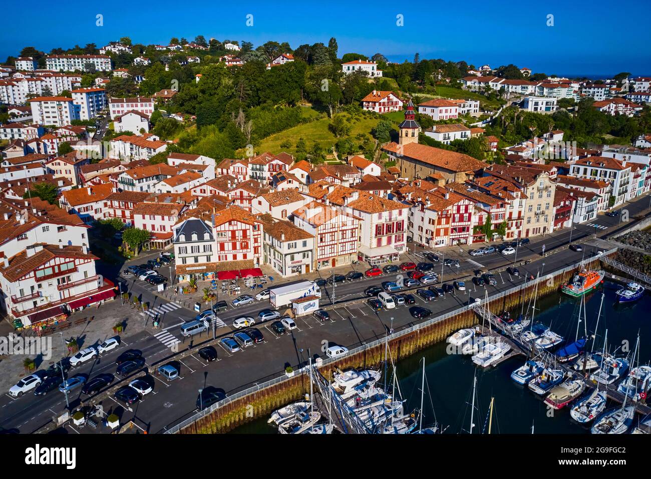 France, Pyrénées-Atlantiques (64), Basque Country, Ciboure Stock Photo ...