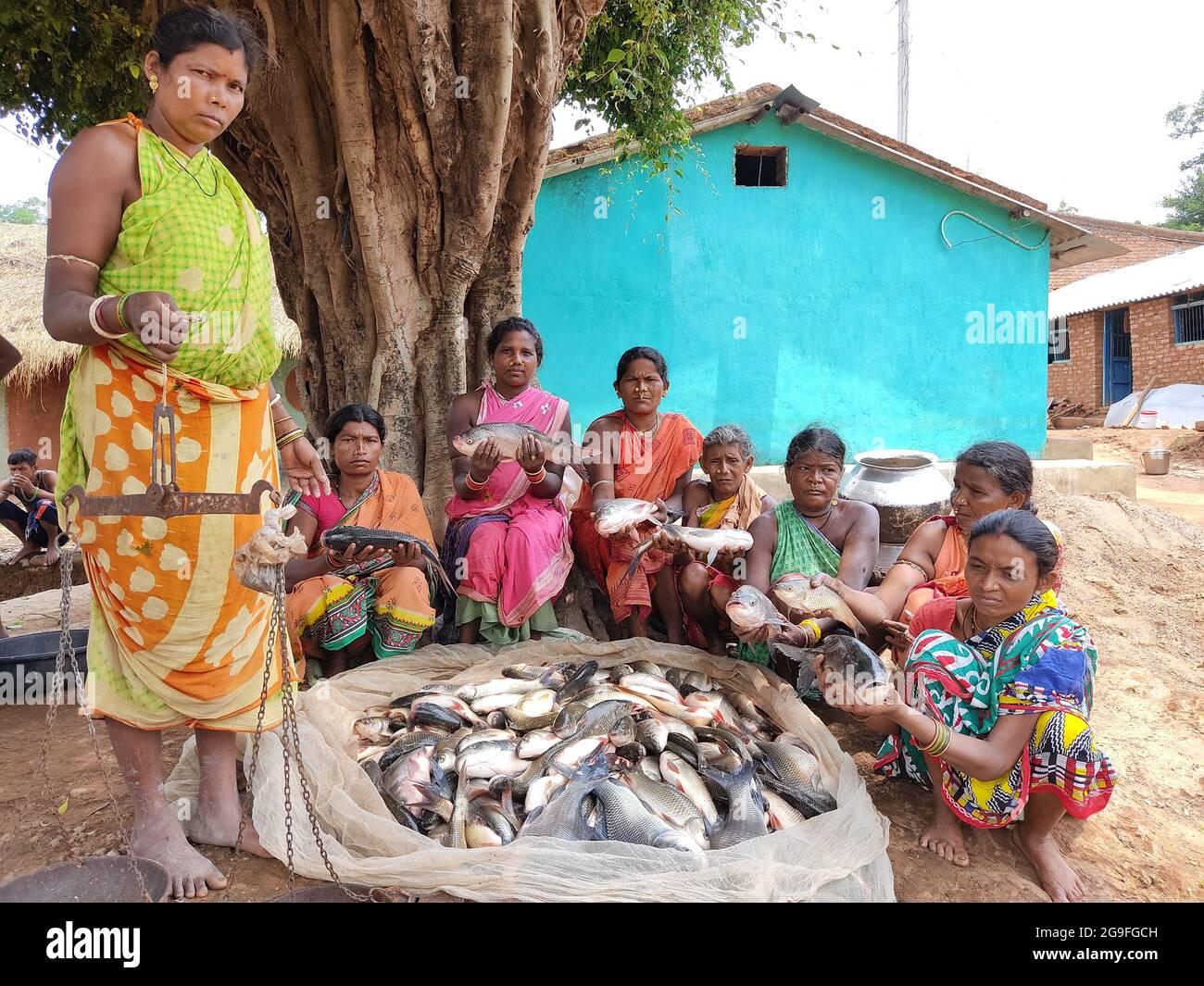 BHUBANESWAR, INDIA - Jun 17, 2021: tribal women of odisha state of ...