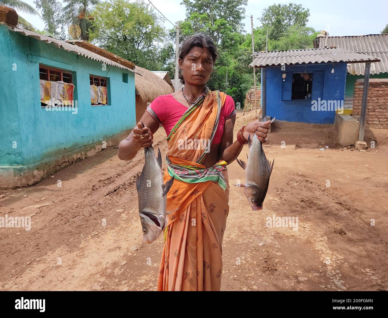 BHUBANESWAR, INDIA - Jun 17, 2021: tribal women of odisha state of ...