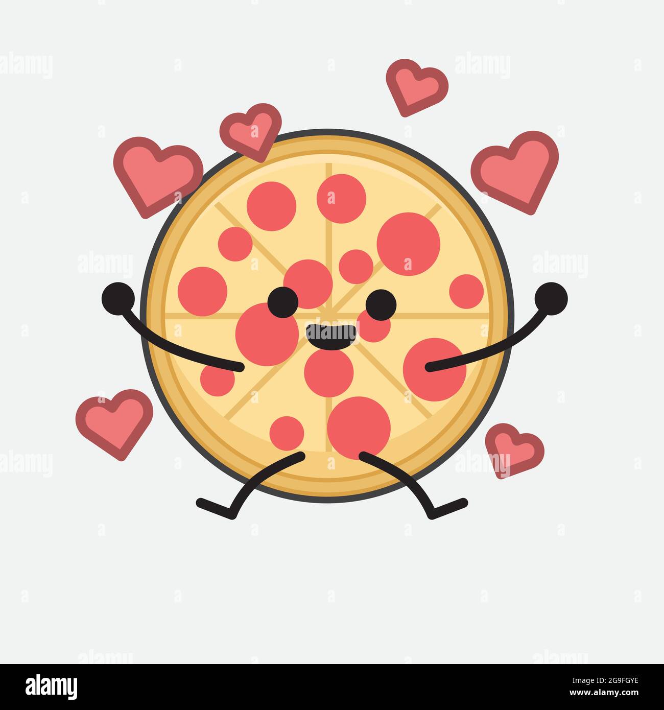 Cute Pizza Drawing