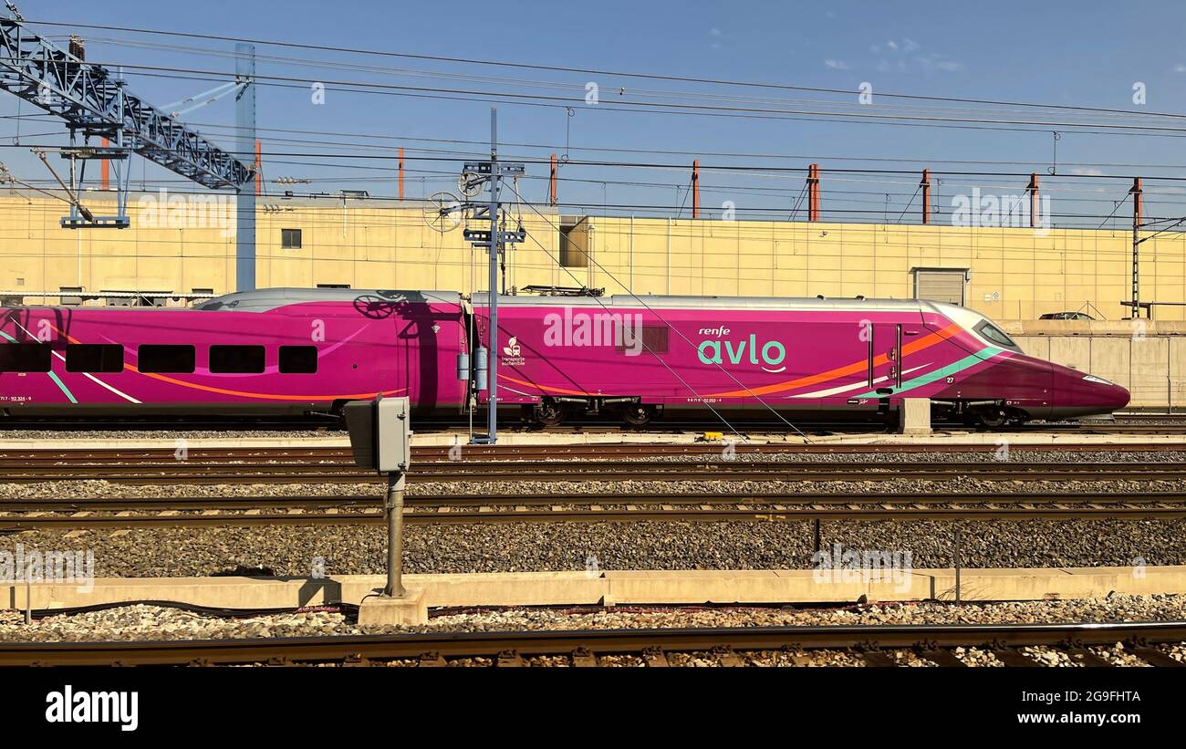 Ave train rail spain madrid railway hi-res stock photography and images ...
