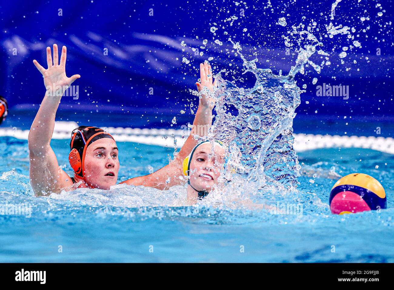 TOKYO, JAPAN - JULY 26: Kitty-Lynn Joustra of the Netherlands during ...