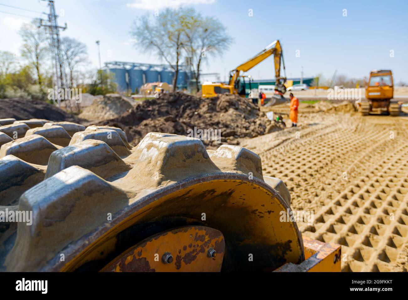Tamping roller hi-res stock photography and images - Alamy