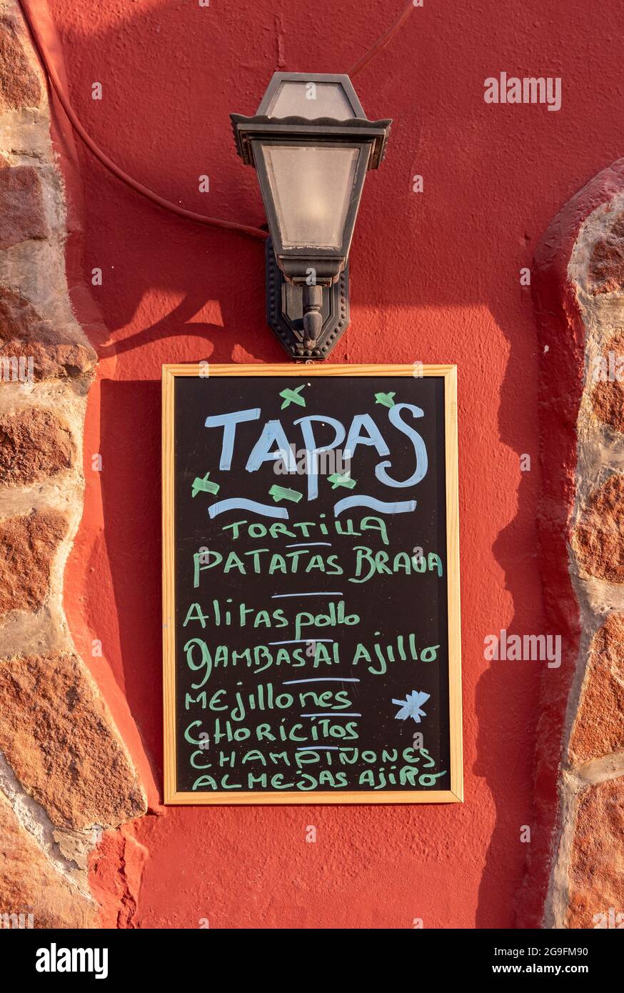 Spanish restaurant menu hi-res stock photography and images - Alamy