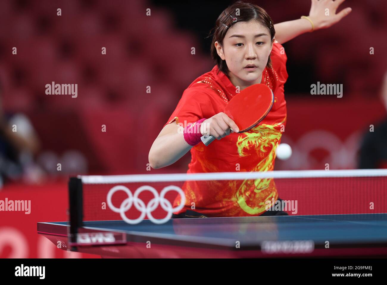 Tokyo, Japan. 26th July, 2021. CHEN Meng (CHN) Table Tennis : Women's ...