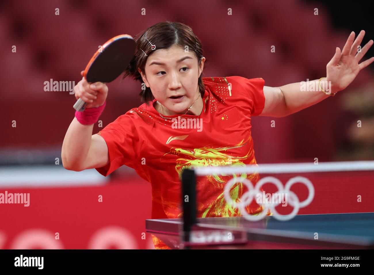 Tokyo, Japan. 26th July, 2021. CHEN Meng (CHN) Table Tennis : Women's ...