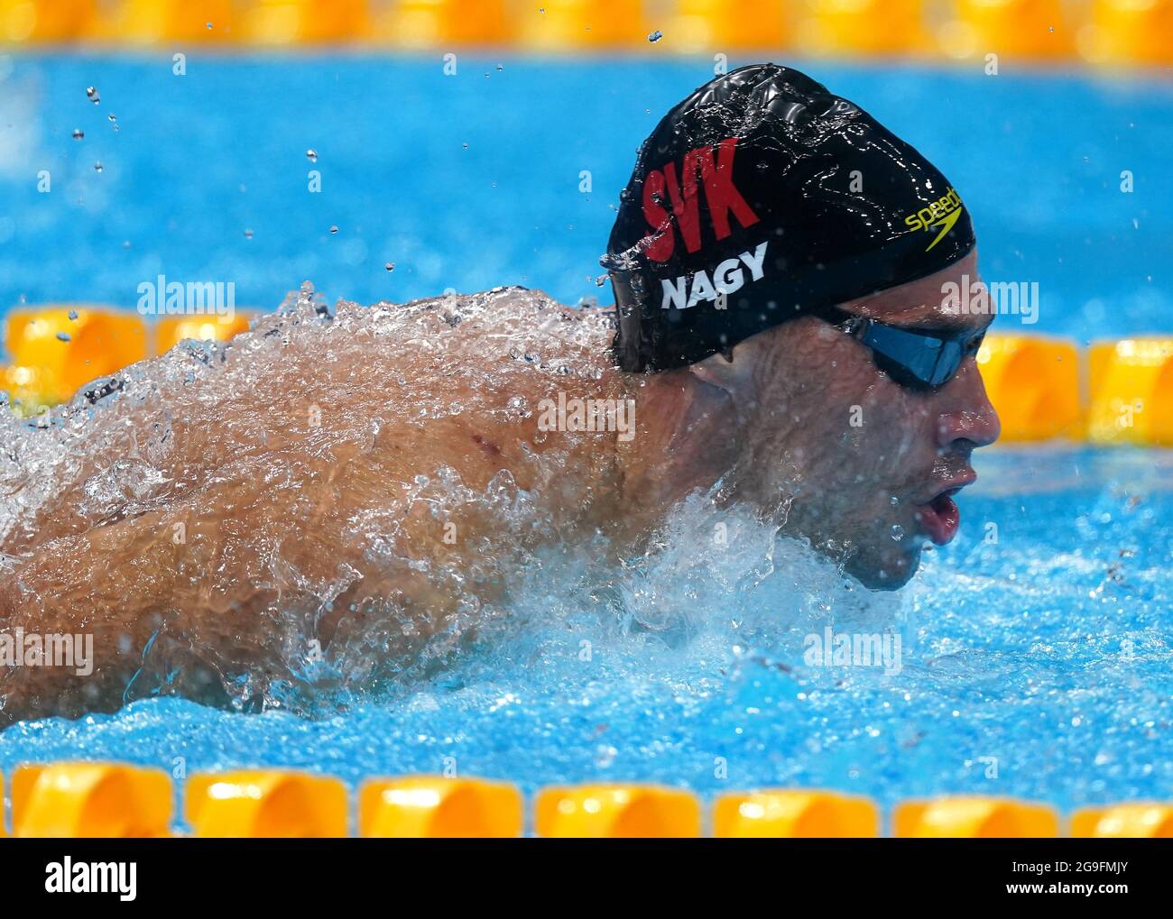 Slovakia's Richard Nagy during the Men's 200m Butterfly heat 1 at the ...