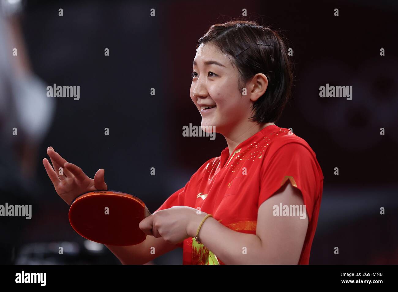Tokyo, Japan. 26th July, 2021. CHEN Meng (CHN) Table Tennis : Women's ...