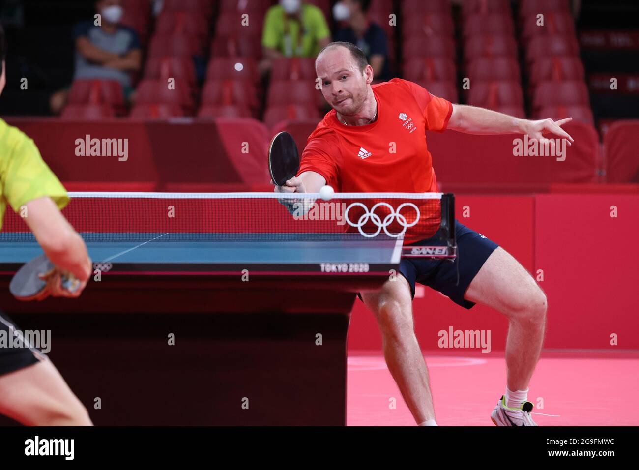 Tokyo, Japan. 26th July, 2021. DRINKHALL Paul (GBR) Table Tennis : Men ...