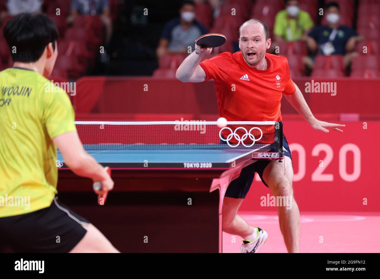 Tokyo, Japan. 26th July, 2021. DRINKHALL Paul (GBR) Table Tennis : Men ...
