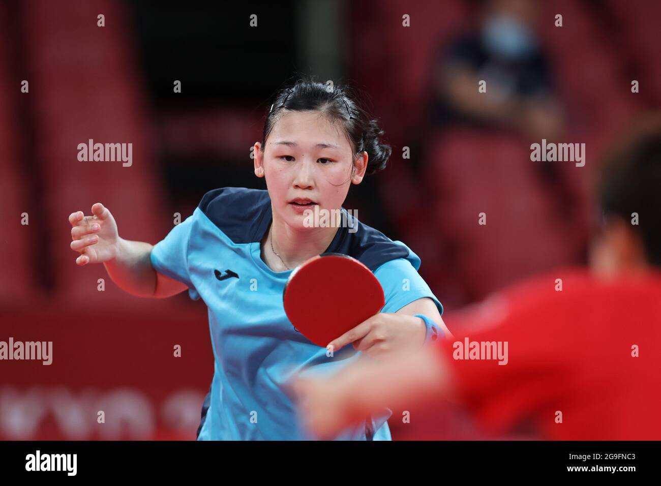 Tokyo, Japan. 26th July, 2021. XIAO Maria (ESP) Table Tennis : Women's ...